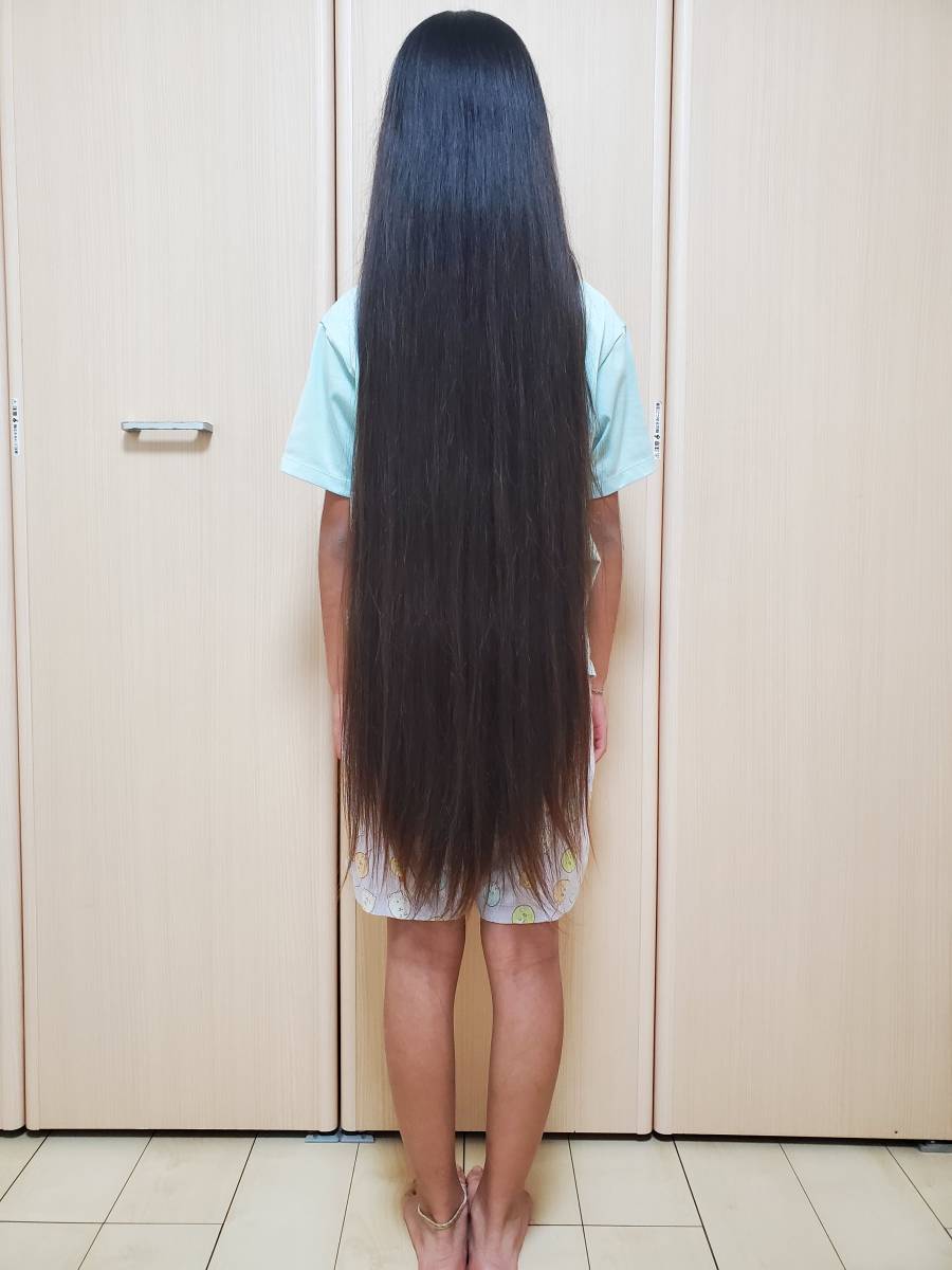 【やや傷や汚れあり】毛束 70cm 超ロング 小学生 人毛 エクステ ウィッグの落札情報詳細 - Yahoo!オークション落札価格検索 オークフリー