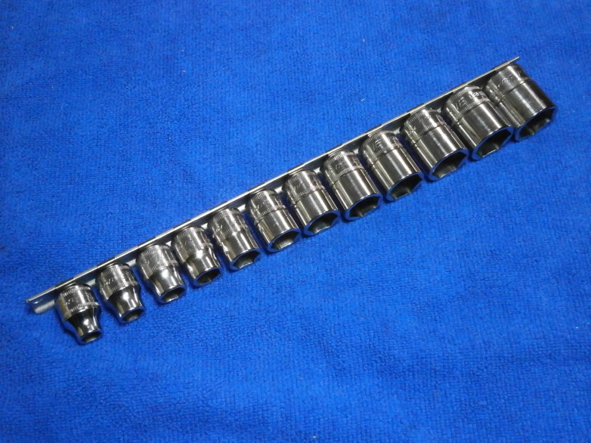 【やや傷や汚れあり】スナップオン Snap-on シャローソケット 12個セット 8mm～19mm FSM81～FSM191 6角 差込3/8sq 9.5mm ショートソケットの落札情報詳細 ...