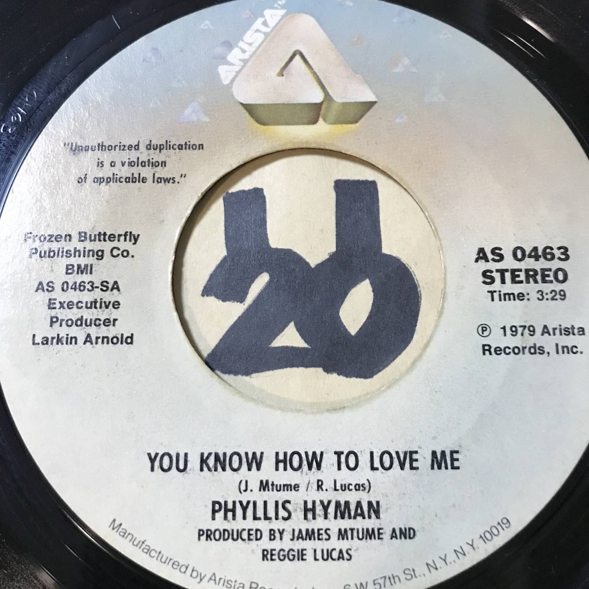【目立った傷や汚れなし】試聴 フリーソウル・クラシック45 PHYLLIS HYMAN YOU KNOW HOW TO LOVE ME 両面 ...