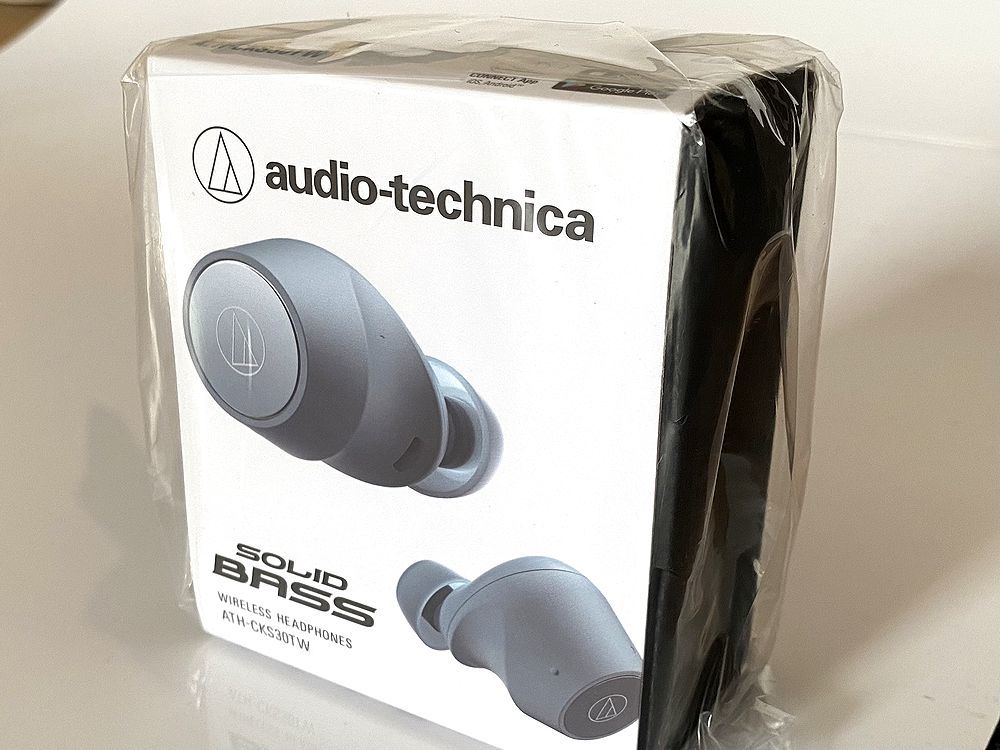 【未使用】送料無料【未開封】audio-technica SOLID BASS WIRELESS HEADPHONES ATH-CKS30TW BKオーディオテクニカ完全ワイヤレスイヤホン 黒 ...