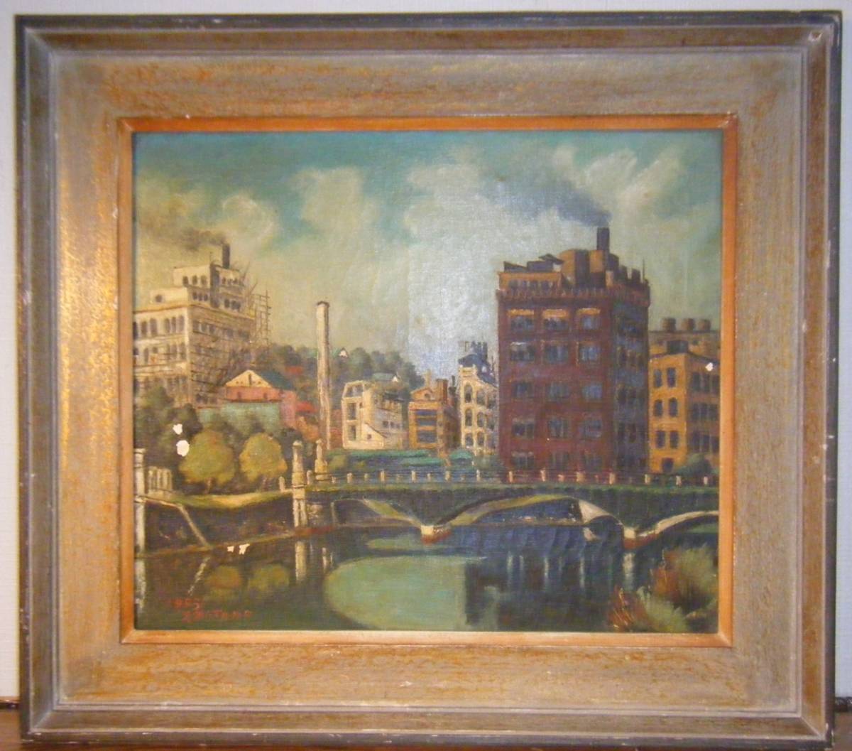 【やや傷や汚れあり】【真作】絵画 北野芳雄 油彩10号 風景画 逸品 P164の落札情報詳細 - Yahoo!オークション落札価格検索 オークフリー