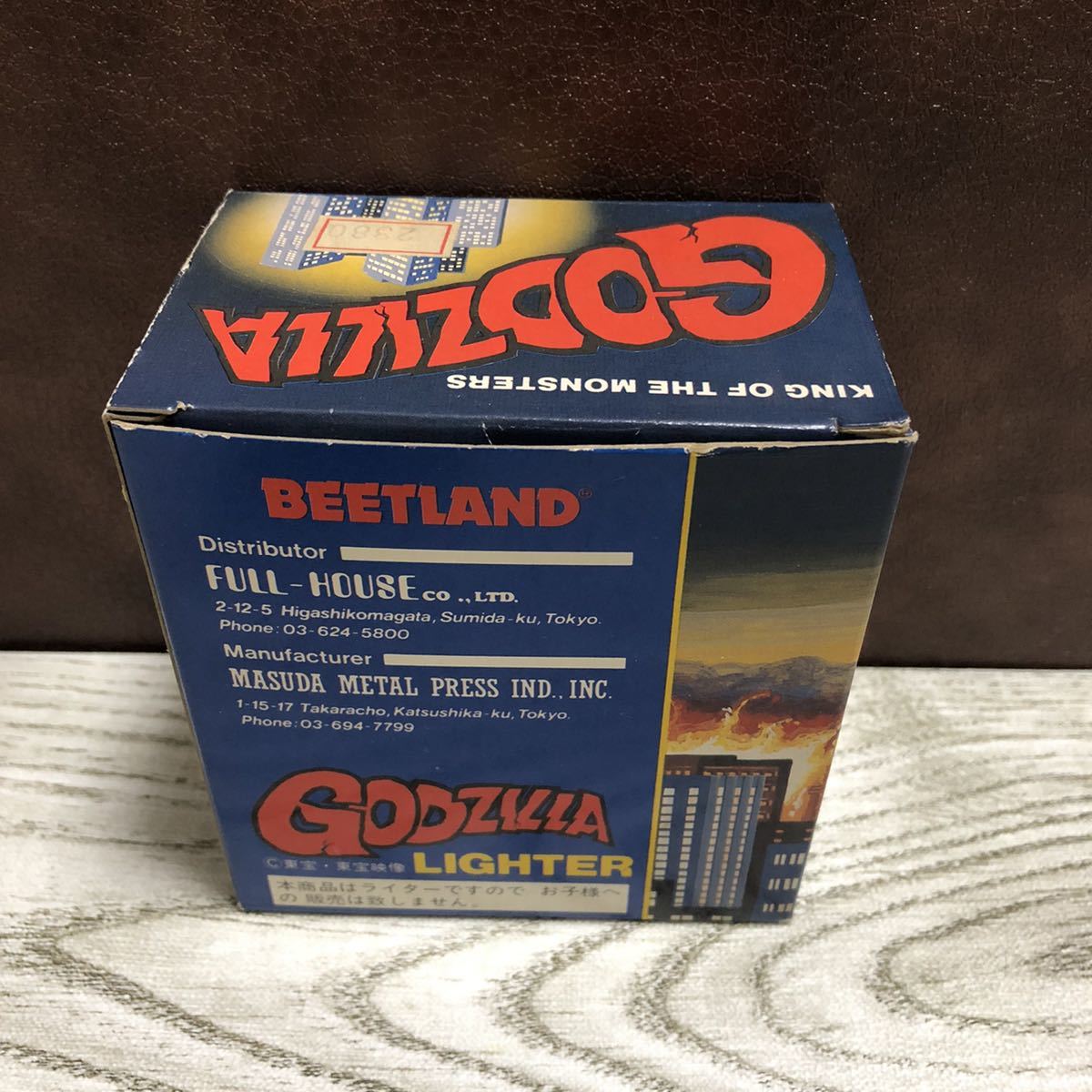 【未使用に近い】m126-0975 ゴジラ ライター BEETLAND ゴジラ誕生30周年記念 GODZILLA PIEZO LIGHTERの ...