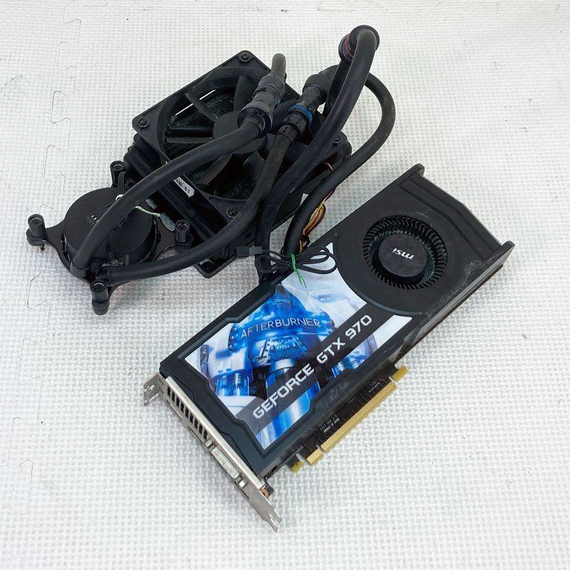 【やや傷や汚れあり】(改) 水冷ファン付 グラフィックカード Vista～Win11 LINUX ★ NVIDIA GeForce GTX 970 HYDROGEN GDDR5 4GB ...