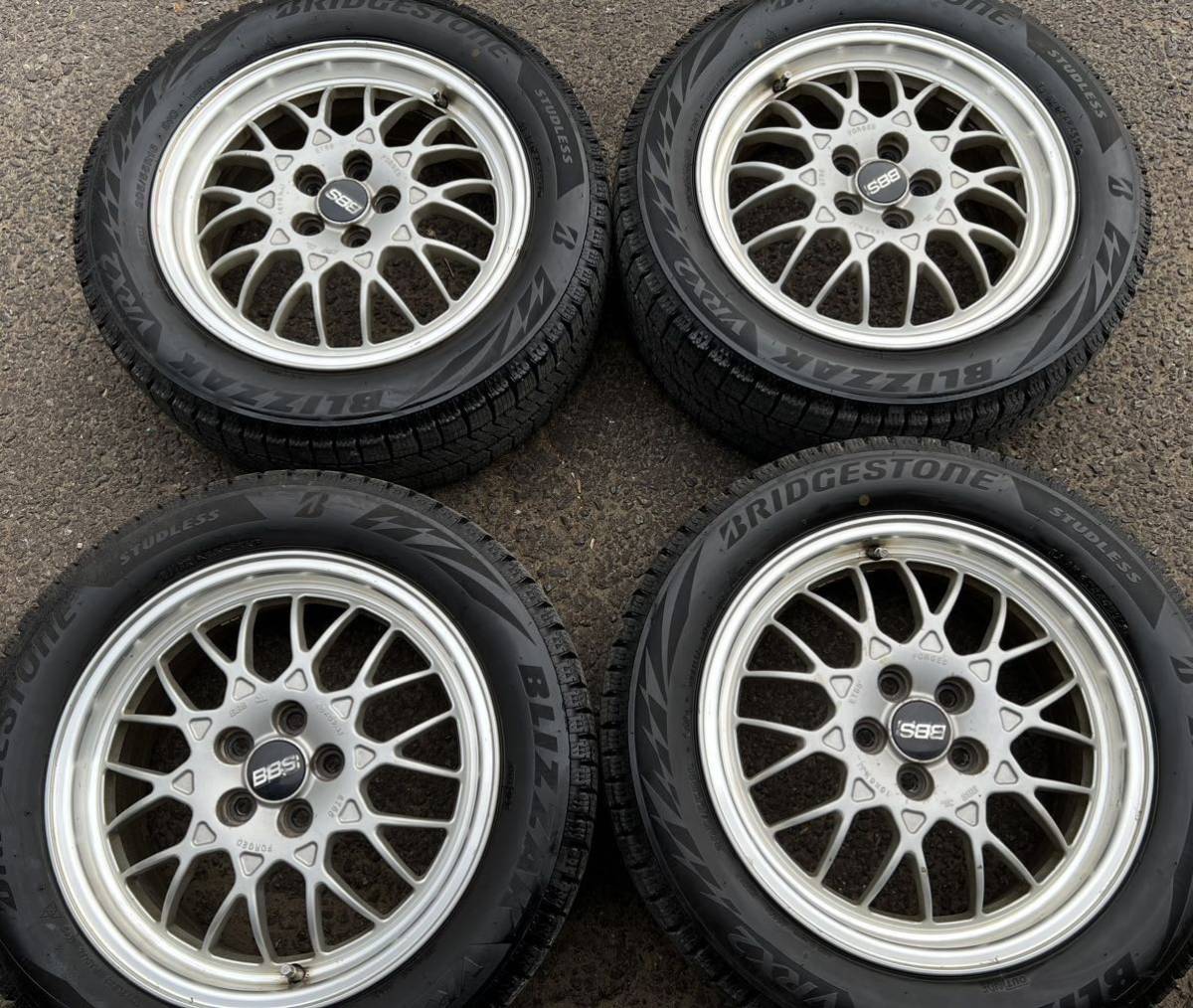 【やや傷や汚れあり】スタッドレス 205/55R16 VRX2 深溝 スバル 純正 OP BBS 鍛造 16 6.5J +55 PCD100 5穴 インプレッサ レガシィ プリウス 4本の落札 ...
