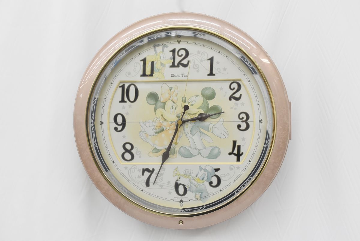 【やや傷や汚れあり】【1yP02465D】★美品★SEIKO CLOCK★セイコー★FW588B★Disney Time★ディズニータイム★ ...