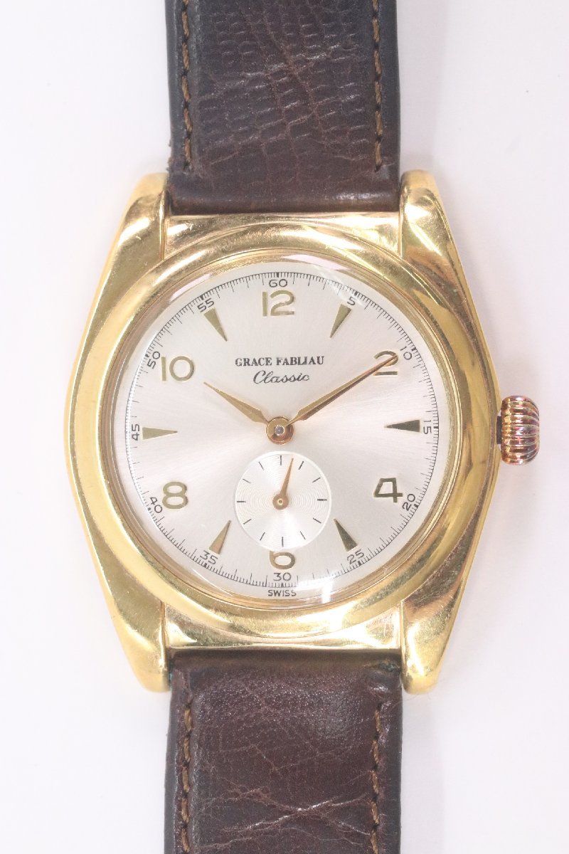 【傷や汚れあり】GRACE FABLIAU グレース ファブリオ 3147A 手巻き 裏スケ ゴールドカラー 社外ベルト メンズ 腕時計 2578-HAの落札情報詳細 - Yahoo ...