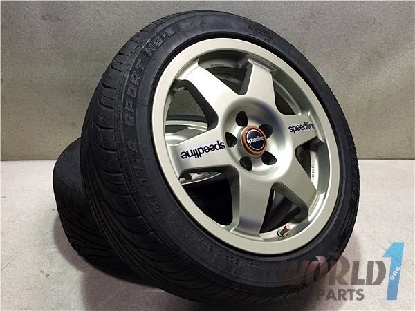 【傷や汚れあり】【希少】SPEEDLINE スピードライン 16インチホイール 2本セット 7J +35mm PCD100 5穴 ST205 ...