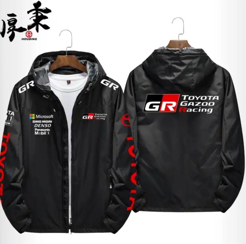 【未使用】★新品★トヨタ GR Gazoo Racing★モータースポーツ ロゴ アウトドアスポーツウェア ジッパーパーカー スウェット 釣り ...