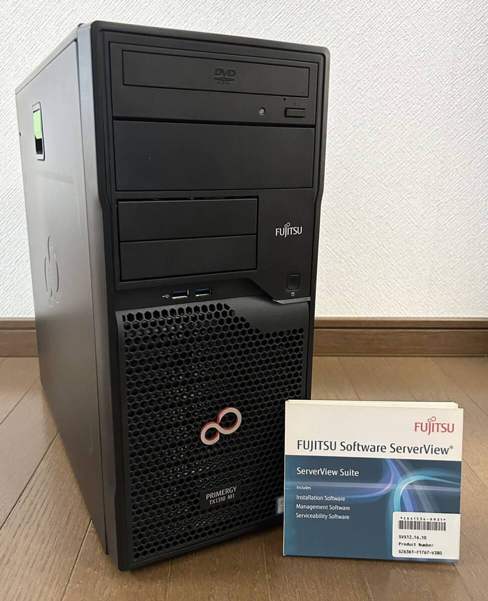 【傷や汚れあり】【Server2019std・XEON・16GB】 FuJitsu PRIMERGY TX1310 M1 XEON E3 ...