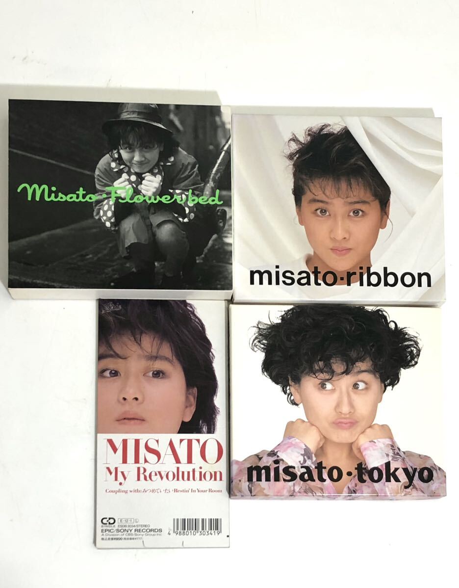 【傷や汚れあり】【渡辺美里 中古CD+CDシングル まとめて4枚】MY REVOLUTION/TOKYO東京/ribbonリボン/Frower bedフラワーベッド80s J-pop EPIC ...