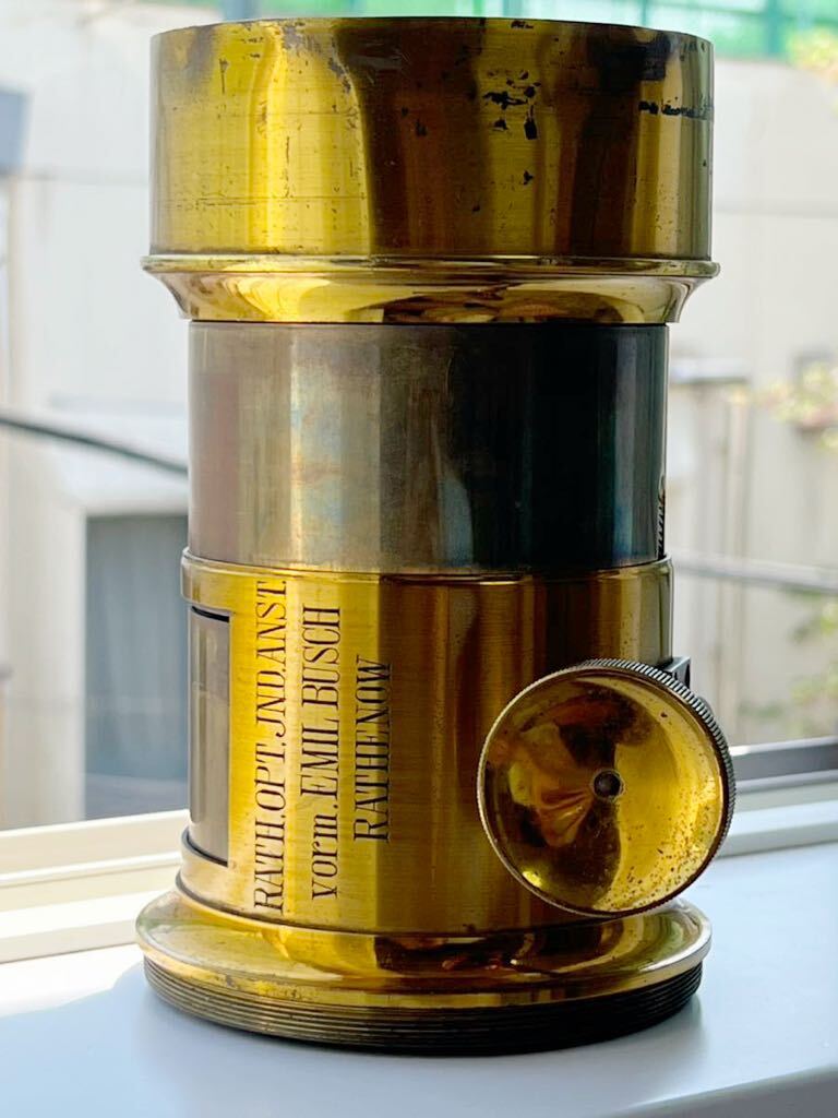 【やや傷や汚れあり】Emil Busch RATHENOW Portrait Doppel-Objectiv No.5 III Foc ...