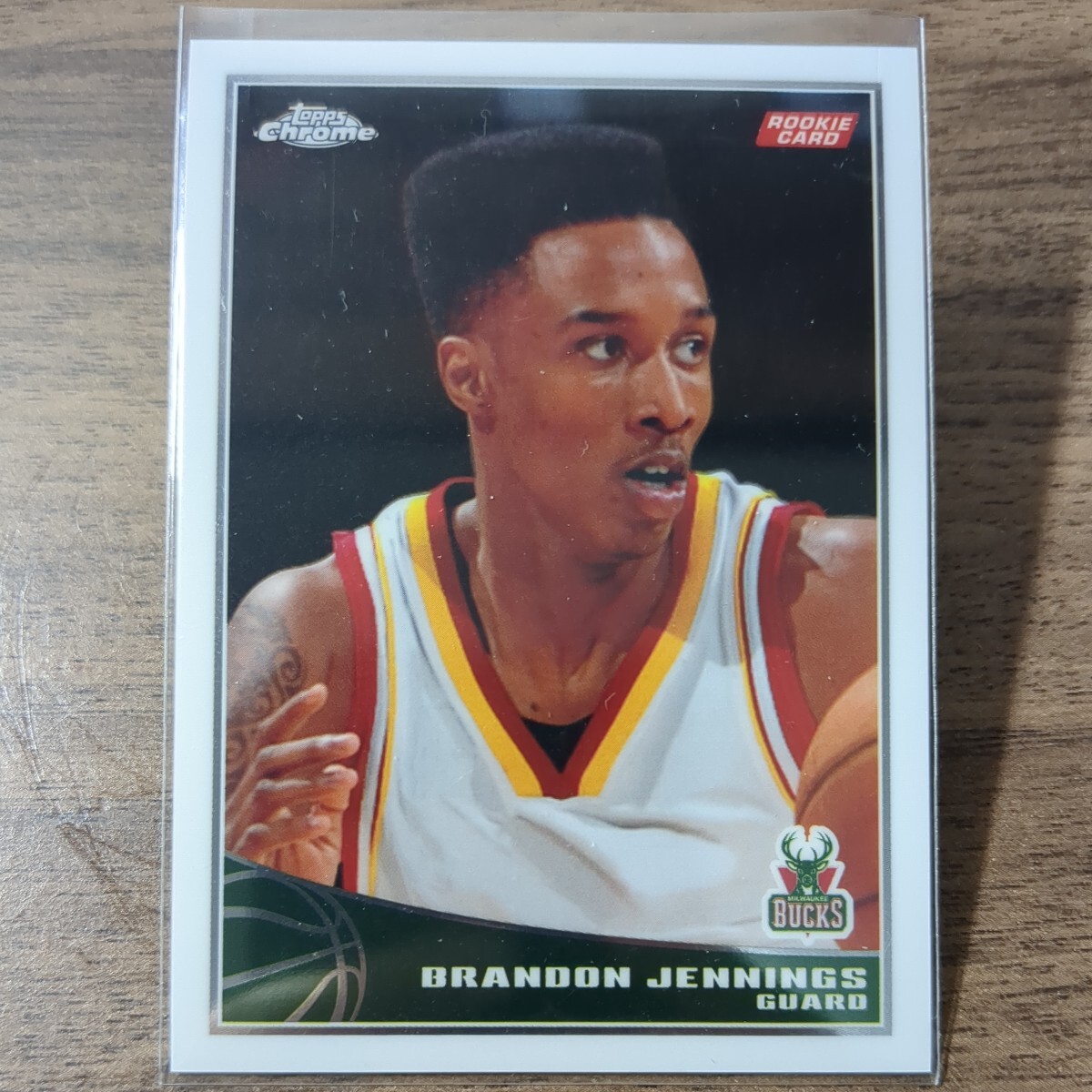 【目立った傷や汚れなし】2009-10 Topps Chrome Brandon Jennings Rookie Card RC #35/ ...