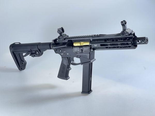 【目立った傷や汚れなし】【裏SSS】KingArms製 TWS 9mm ガスブローバック SMG 6インチ BK グロックマガジン使用可能 日本仕様 9㎜AR☆検M16 M4A1 G17 ...