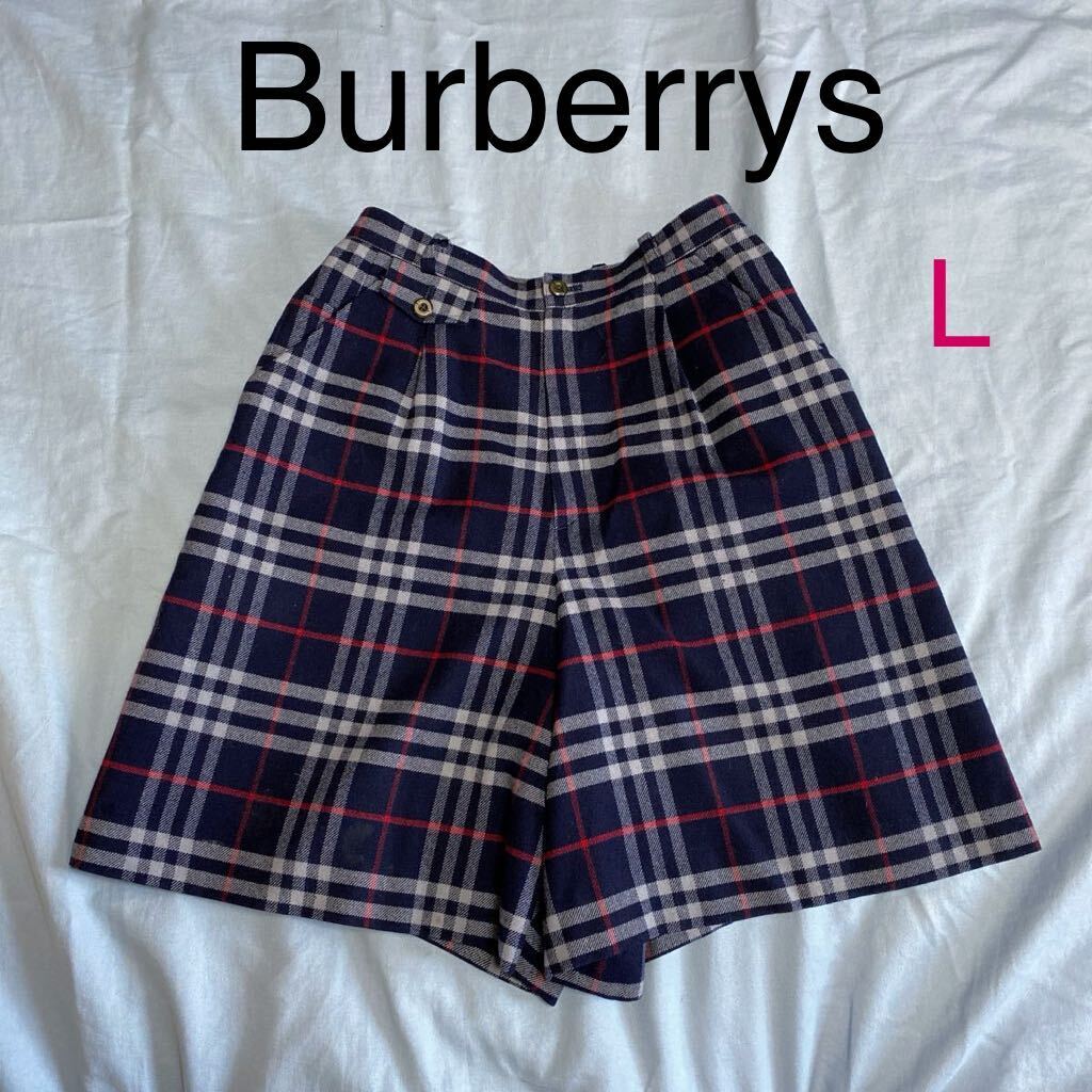 【やや傷や汚れあり】Burberrys バーバリー L キュロット スカート ショートパンツ ハーフパンツ ボトムス ノバチェック ヴィンテージの落札情報詳細 - ヤフオク落札価格検索 オークフリー