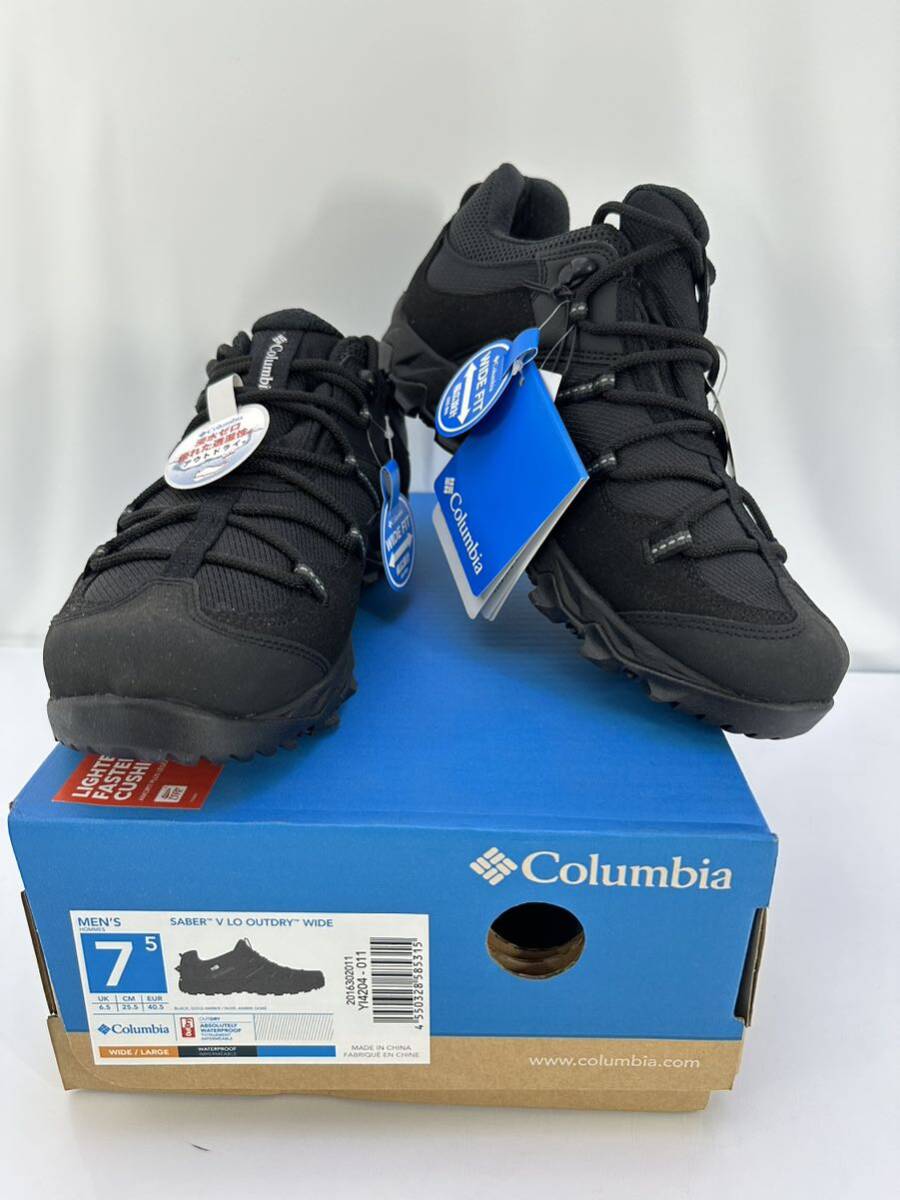 【未使用に近い】Columbia コロンビア メンズ アウトドアシューズ YI4204-011 25.5cm セイバー ファイブ ロー アウトドライ ワイド 未使用展示品（A188の落札情報 ...