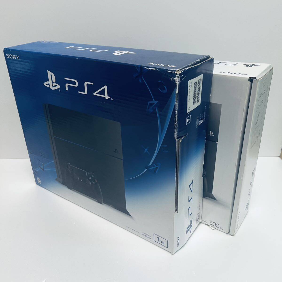 【傷や汚れあり】【1円スタート】 PlayStation 4 まとめ CUH-1000A CUH-1200B 一式セット 一部ジャンク 動作確認済 箱付き 封印あり ブラック SONY PS4 ...