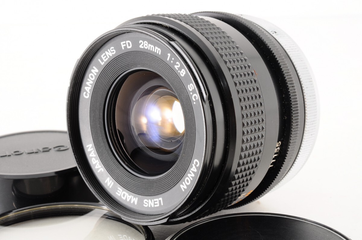 【やや傷や汚れあり】Canon キャノン Lens FD 28mm F2.8 S.C. 広角 単焦点 オールドレンズ カメラ 1:2.8 RL ...