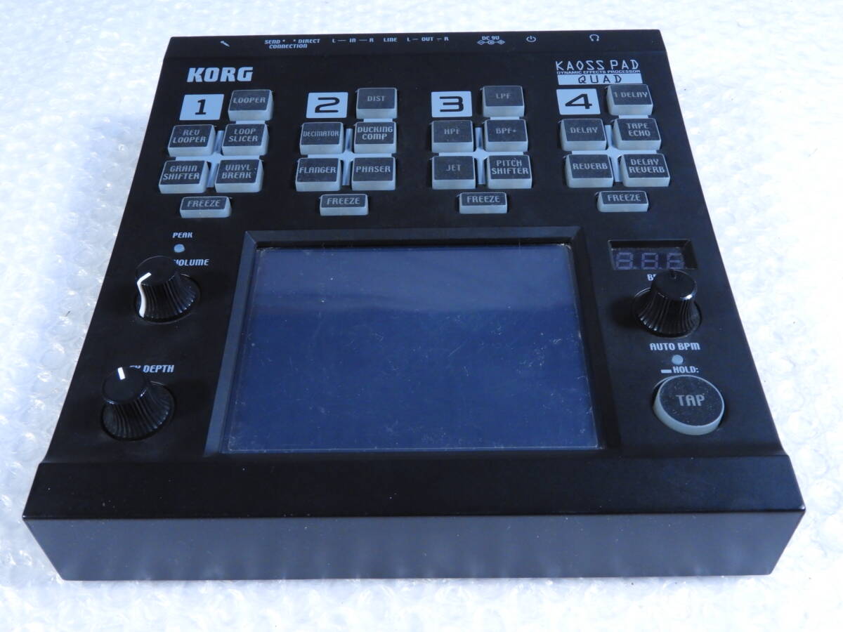 【目立った傷や汚れなし】KORG KAOSS PAD QUAD DYNAMIC EFFECT PROCESSOR KP-QUAD DJ 動作 ...
