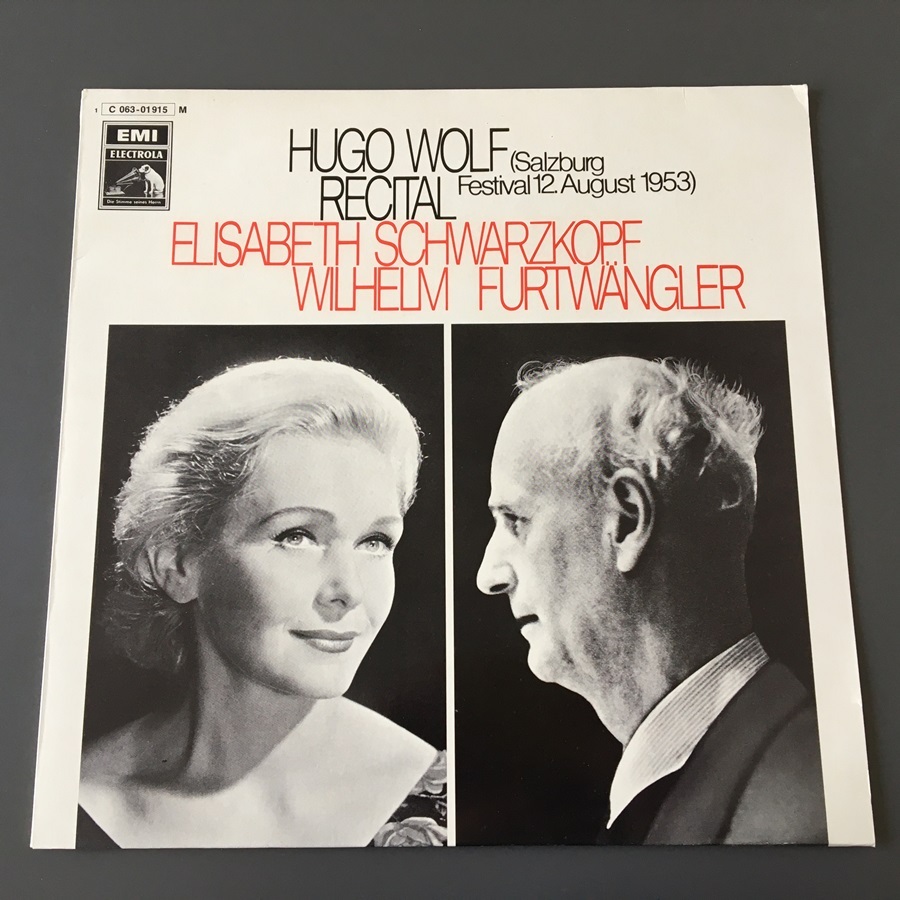 【目立った傷や汚れなし】[j03]/ 独盤 LP /『Hugo Wolf Recital / Schwarzkopf Furtwangler / ヴォルフ / シュヴァルツコップ ...
