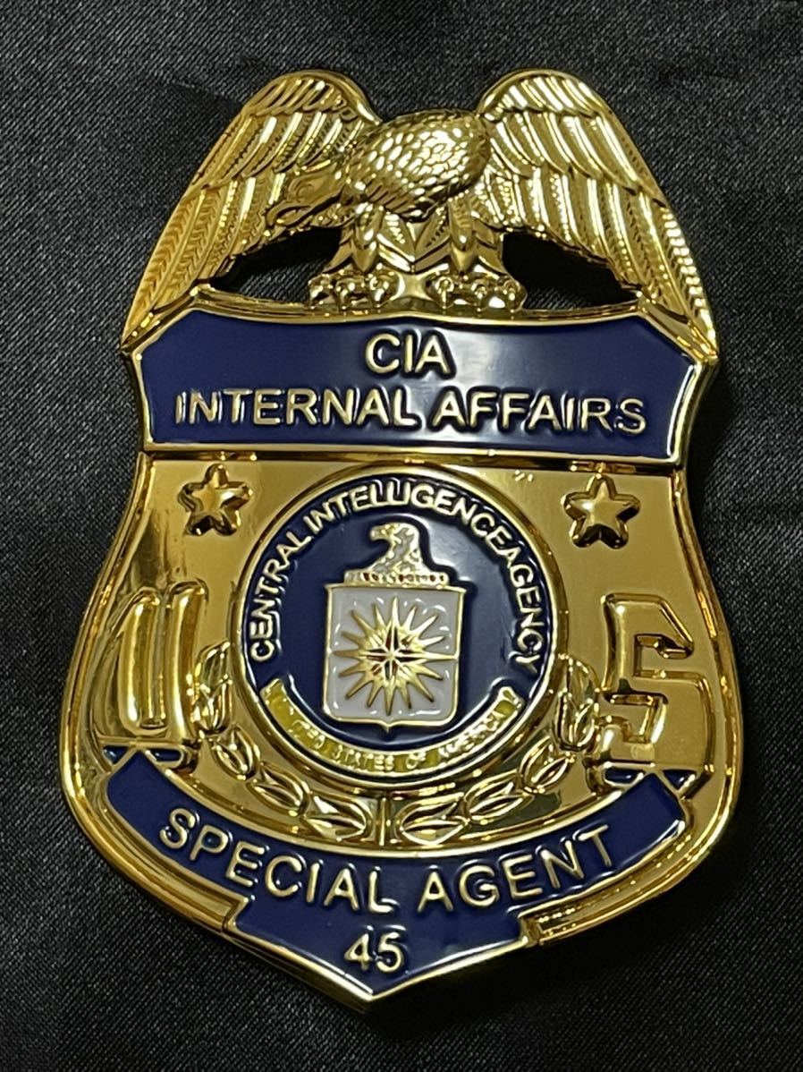 【未使用】【入手困難】米CIA 中央情報局 Central Intelligence Special Agentフルサイズ ポリスバッジ ...