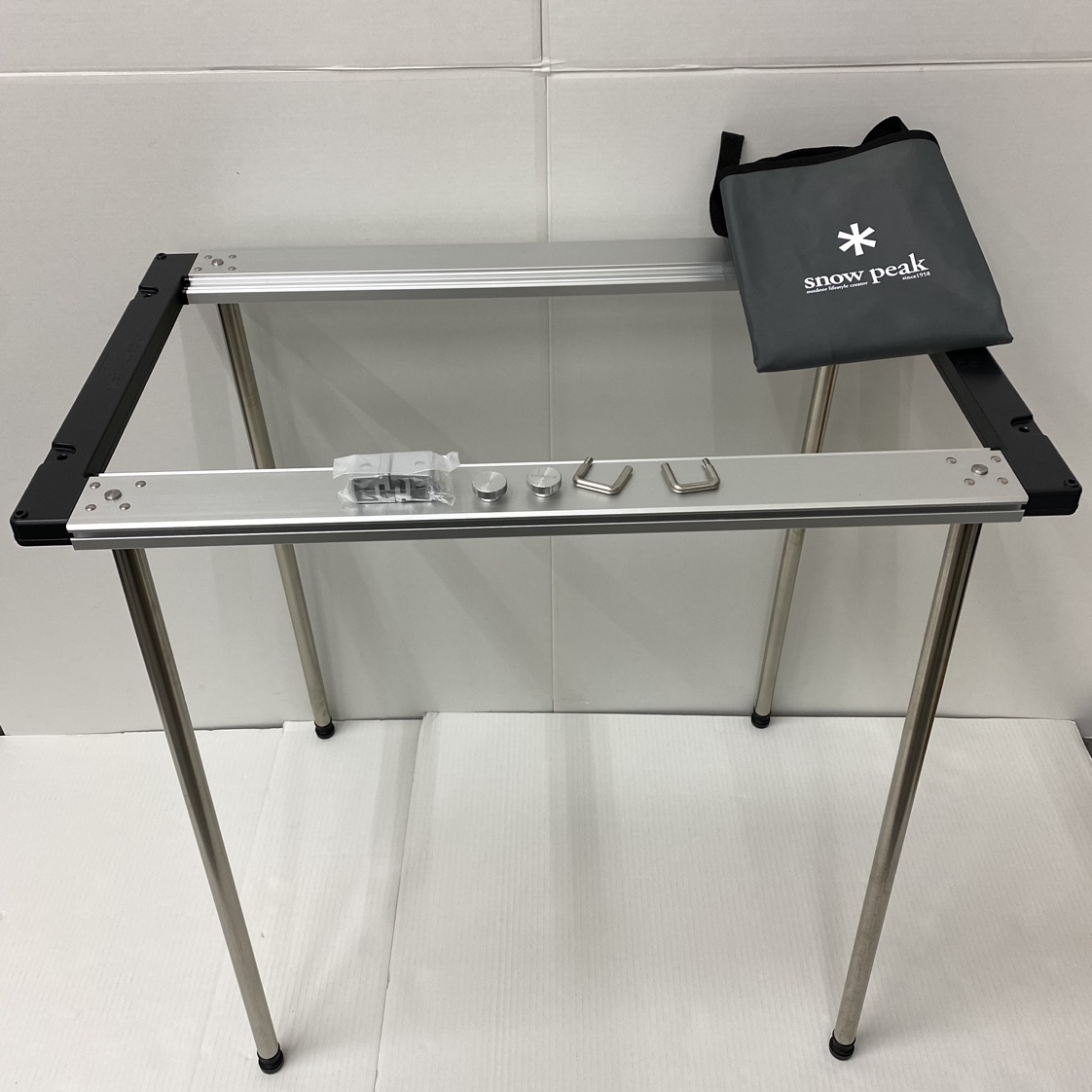 【目立った傷や汚れなし】ko0516/07/62 1円～ 同梱不可 美品 snow peak スノーピーク IGT アイアングリルテーブル フレーム CK-149 830脚セット CK-114 ...