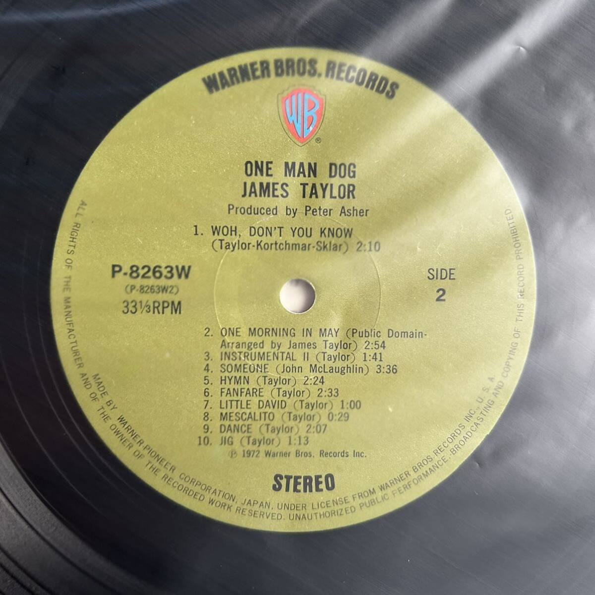 【目立った傷や汚れなし】国内盤 帯付LP 来日記念 James Taylor / One Man Dog ジェイムス・テイラー ワンマン ...
