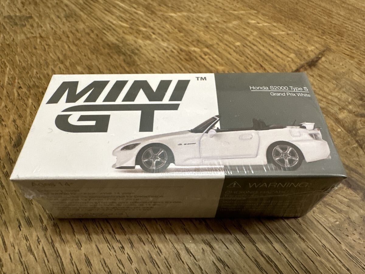 【未使用】008 MINI GT #349 1/64 HONDA S2000 (AP2) Type S Grand Prix White 右 ...