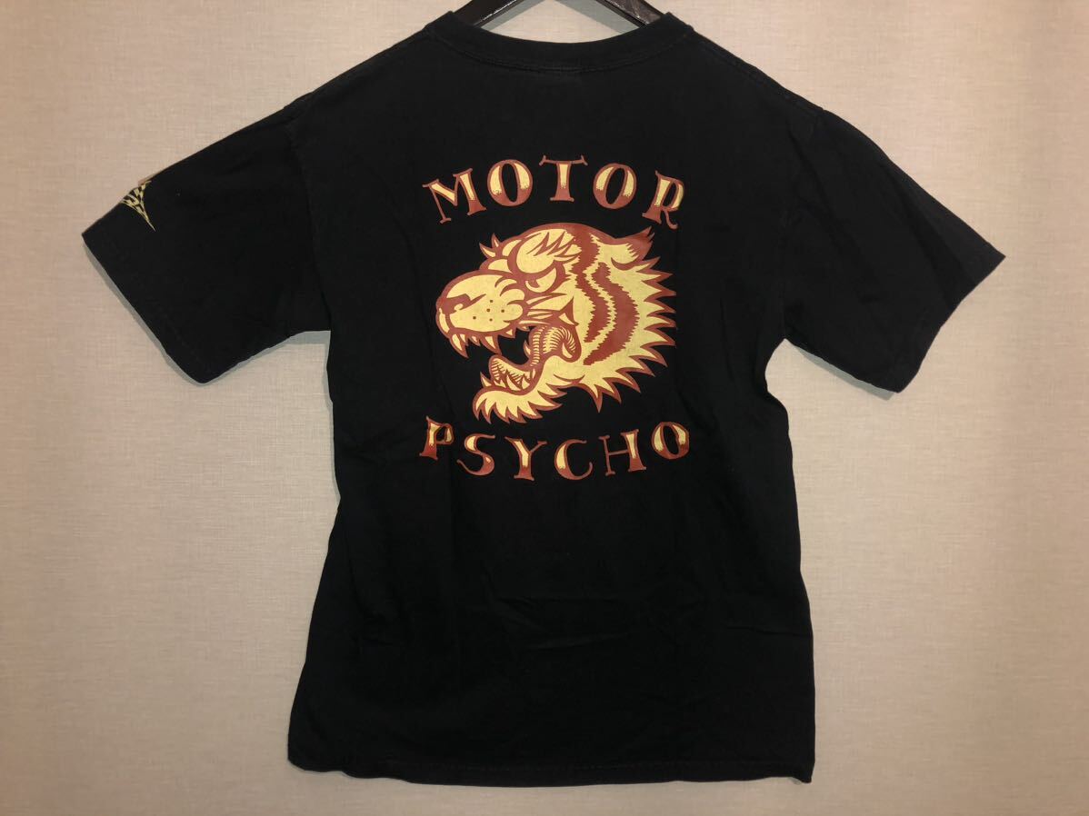 【目立った傷や汚れなし】MOTOR PSYCHO T シャツ サイズM ブラック 黒 モーターサイコ モーターヘッズ トライアンフ バイカー ...