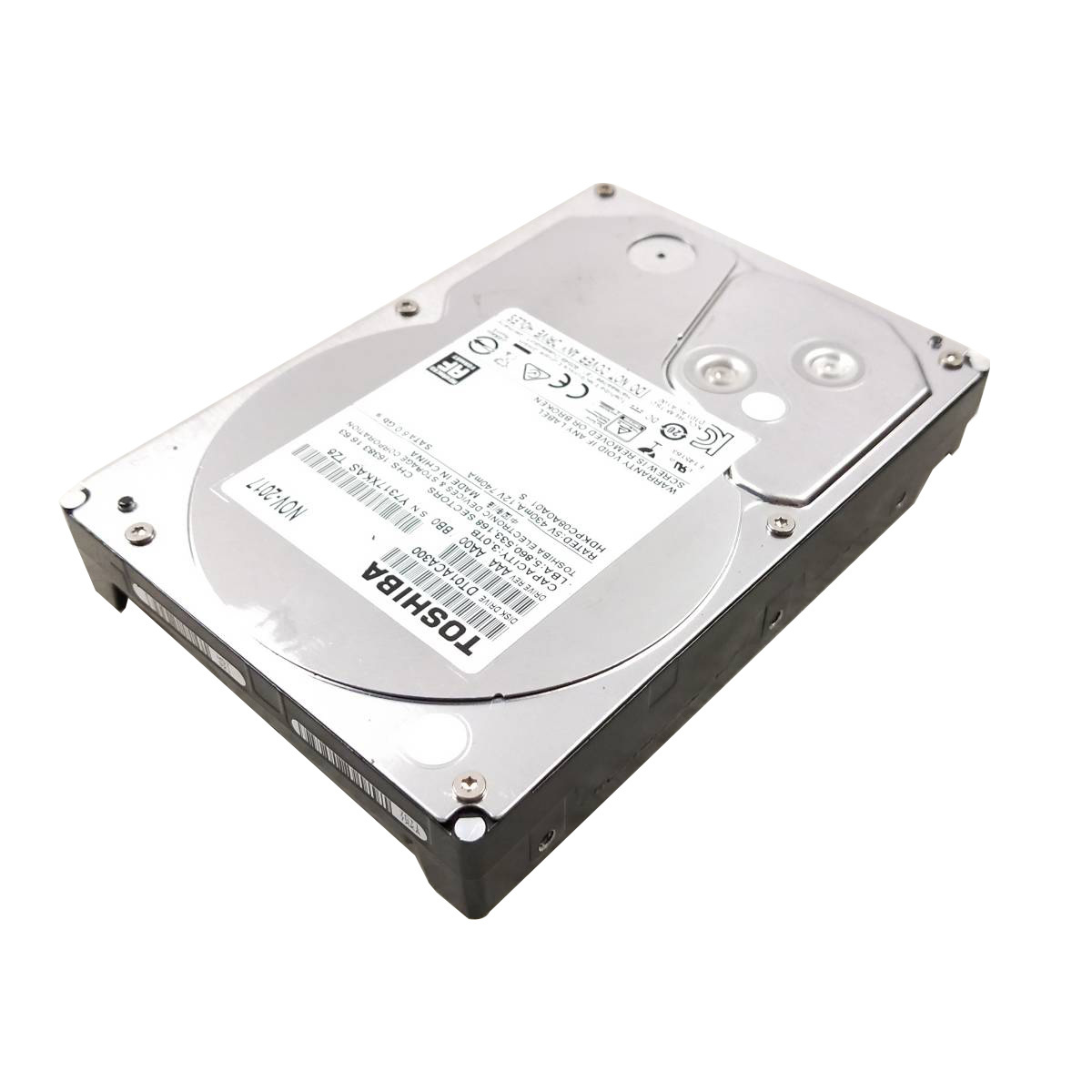 【傷や汚れあり】【中古パーツ】3.5 SATA 3TB 1台 正常 TOSHIBA DT01ACA300 使用時間3521H HDD5240の ...