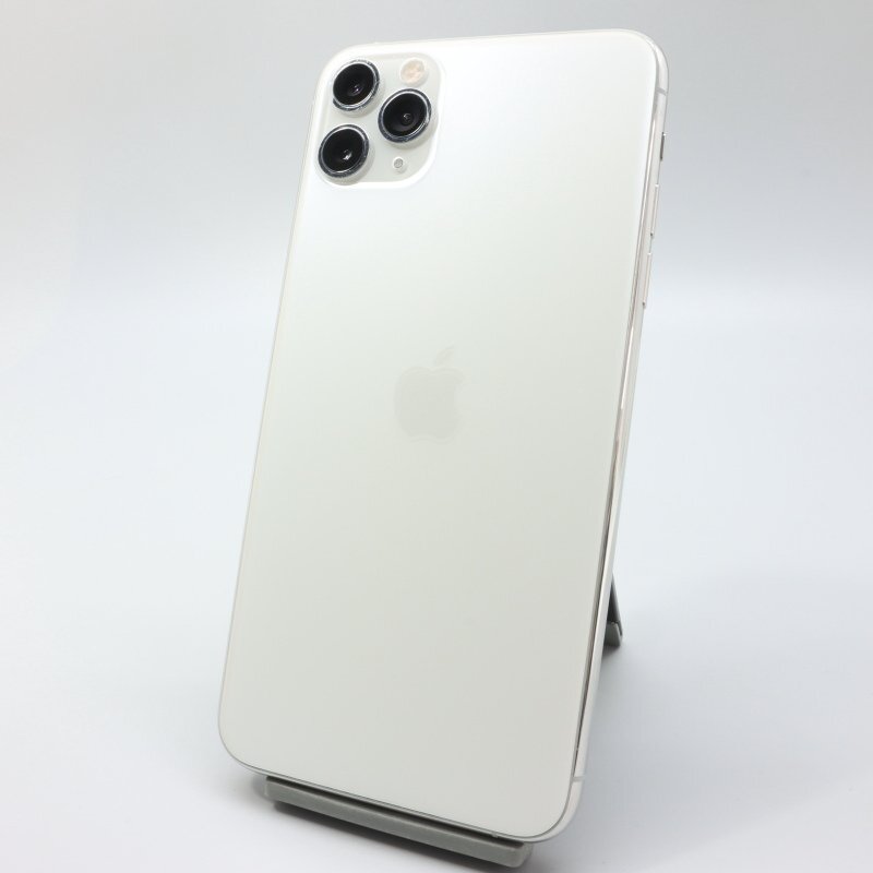 【傷や汚れあり】Apple iPhone11 Pro Max 256GB Silver A2218 MWHK2J/A バッテリ84% ソフトバンク★Joshin(ジャンク)2164【1円開始 ...