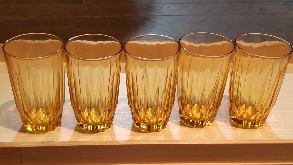 【未使用】昭和レトロ グラス クリスタル タンブラー 当時物 CRYSTAL aderia 5客セット 未使用 保管品アンティーク コレクションの落札情報詳細 - ヤフオク落札価格検索 オークフリー