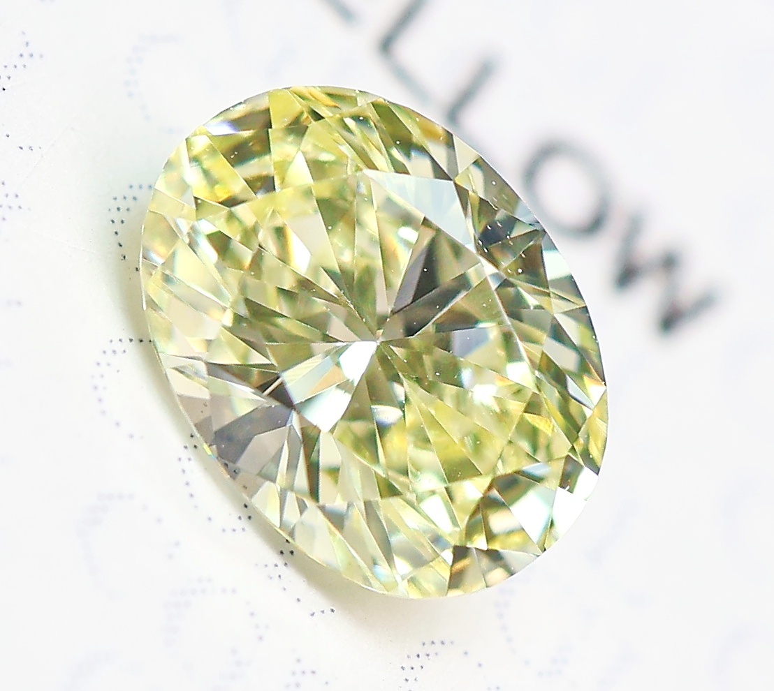 【目立った傷や汚れなし】【100円～】VS1！0.600ct 天然ダイヤ FANCY LIGHT YELLOW（ナチュラルカラー）OVカットの落札情報詳細 - ヤフオク落札価格検索 オークフリー