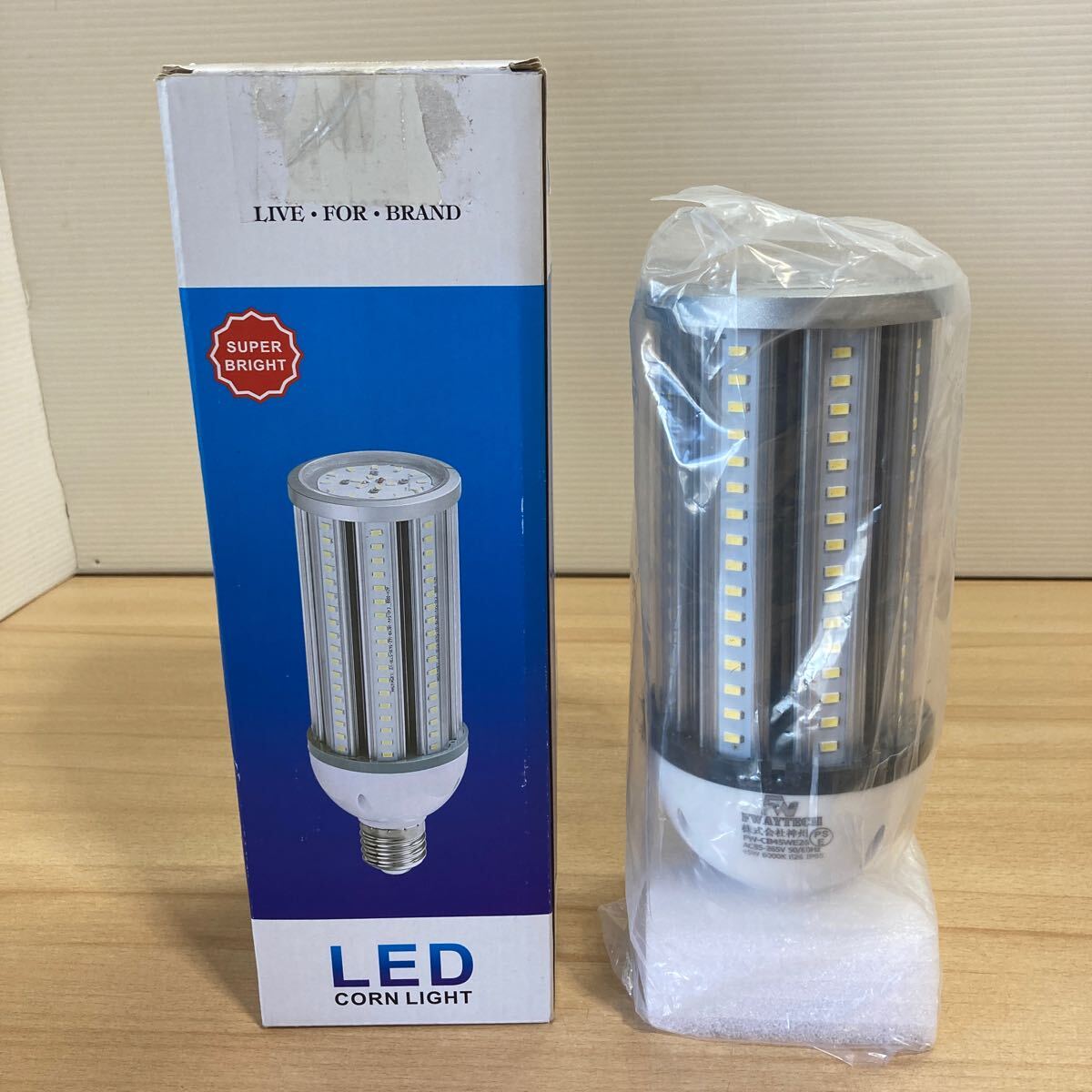 【やや傷や汚れあり】Fwaytech LEDコーンライト 防水 E26 E39口金両対応 45W 5700LM以上 昼光色相当6000K LED街灯 LEDコーンランプ 300W-350W水銀 ...