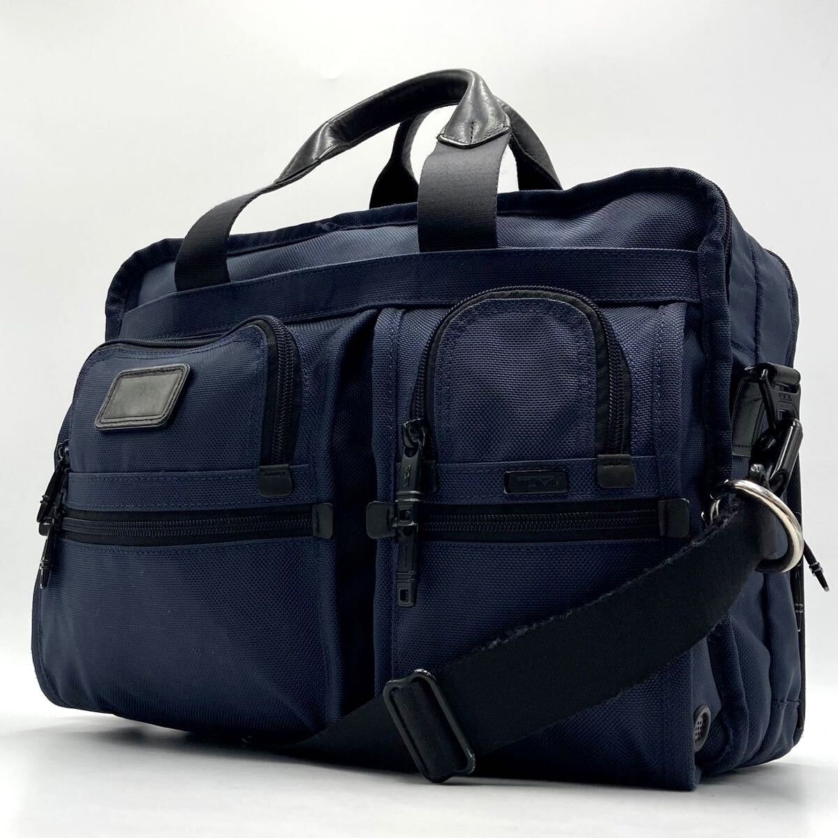 【目立った傷や汚れなし】1円~[希少 美品] TUMI×SOPHNET. トゥミ×ソフネット 2WAY メンズ ビジネスバッグ ブリーフケース エクスパンダブル 斜め掛け A4+PC可 紺の ...