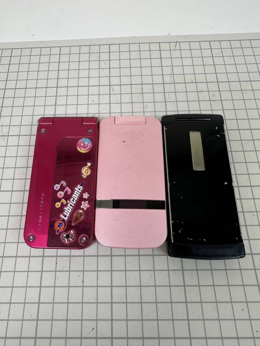 【傷や汚れあり】ガラケー 3台セット 202SH KO11 P904i docomo SoftBank 京セラ Panasonic ケータイ 携帯電話 レトロ 平成レトロ 折りたたみケータイ ...