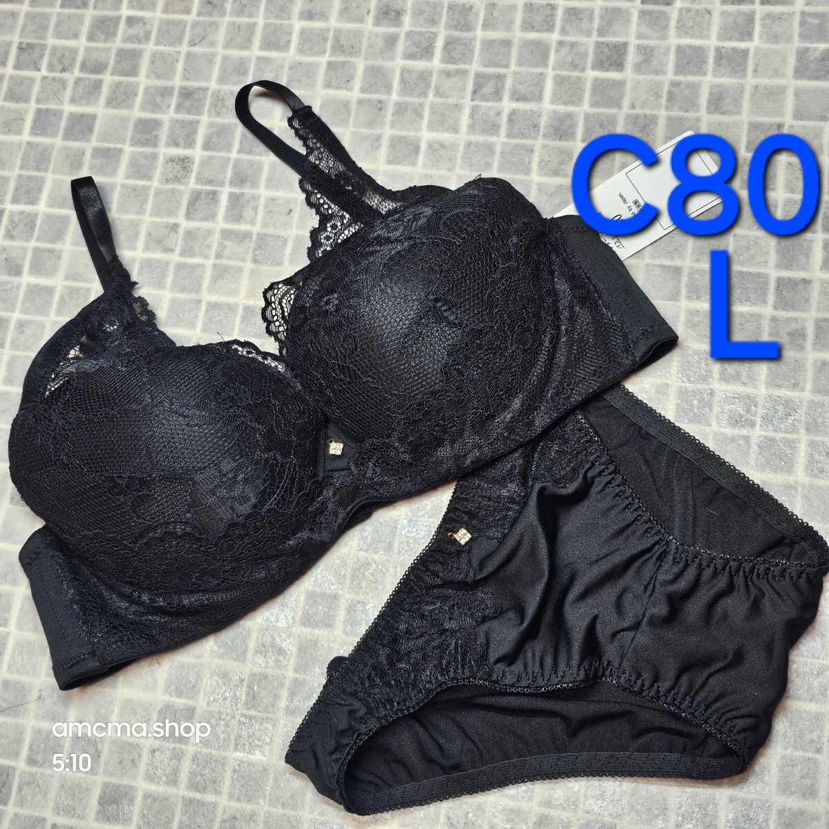 【未使用】1円スタート 15-17 新品 C80 L ブラジャー＆ショーツセット ラグジュアリー の落札情報詳細 - ヤフオク落札価格検索 オークフリー