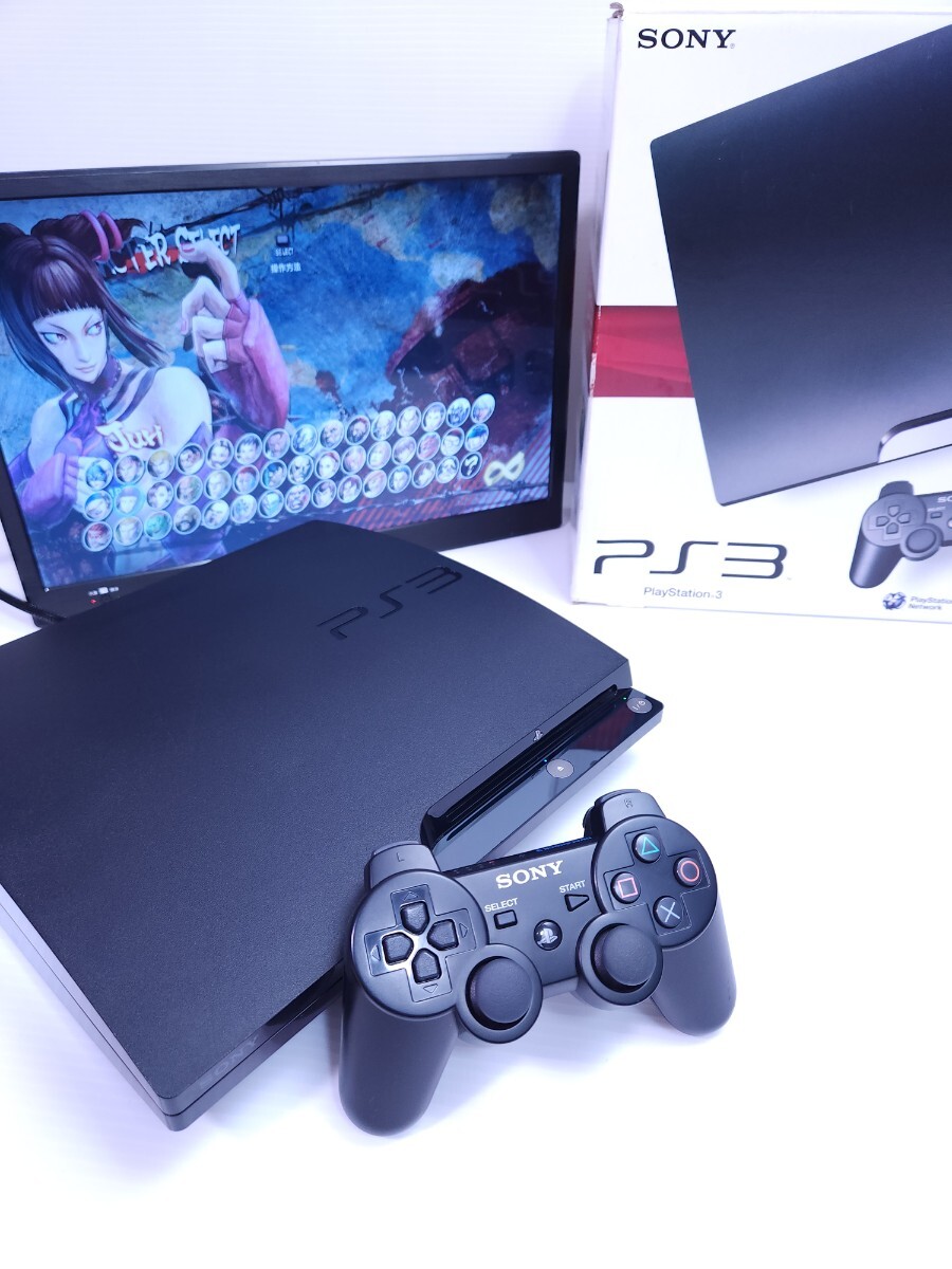 【目立った傷や汚れなし】美品/動作品 SONY ソニー PlayStation3 PS3本体 CECH-2000A 120GB ブラック プレステ3 ゲーム機 FW4.81 箱付 ゲームソフト ...
