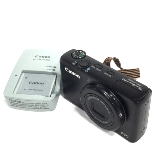 【傷や汚れあり】1円 CANON PowerShot S90 6.0-22.5mm 1:2.0-4.9 コンパクトデジタルカメラ ...