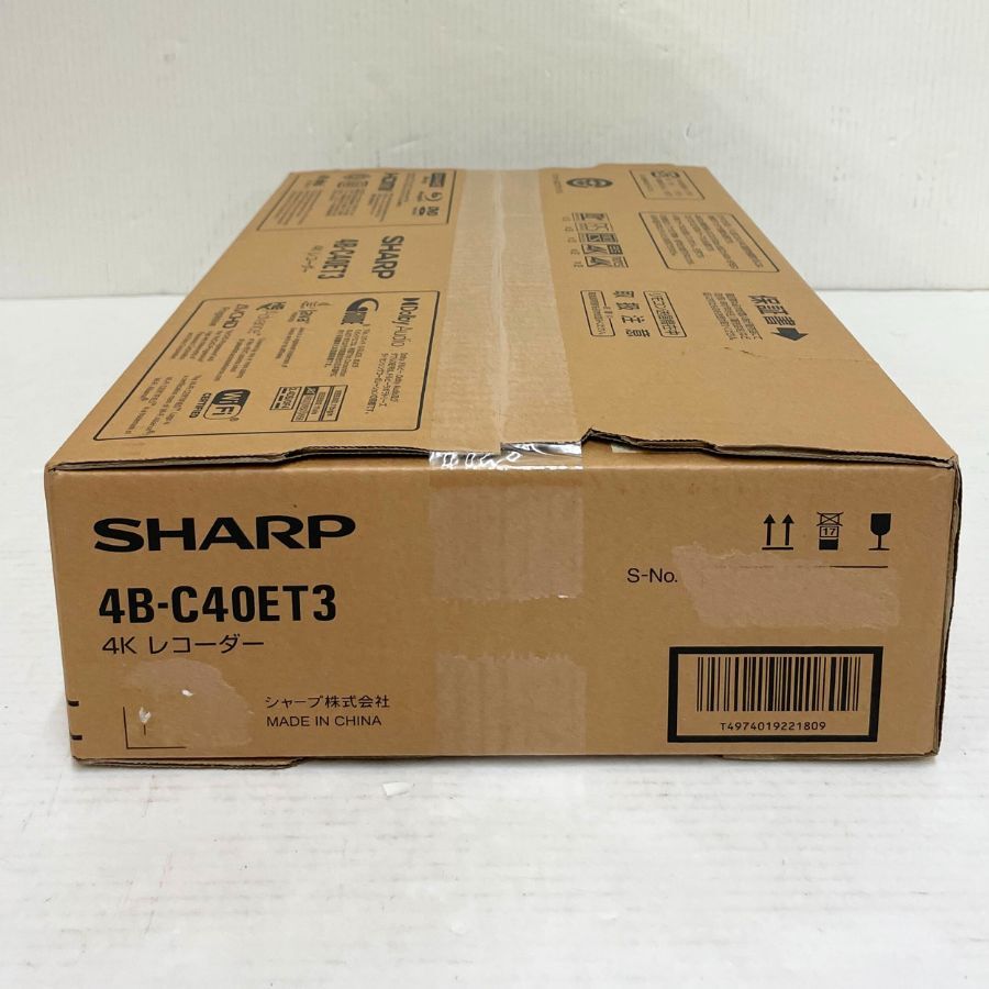 【未使用】N102[10]A22(4Kレコーダー/4TB) 未使用/美品/SHARP/シャープ/4Kレコーダー/4B-C40ET3/Ultra HDブルーレイ再生対応の落札情報詳細 ...