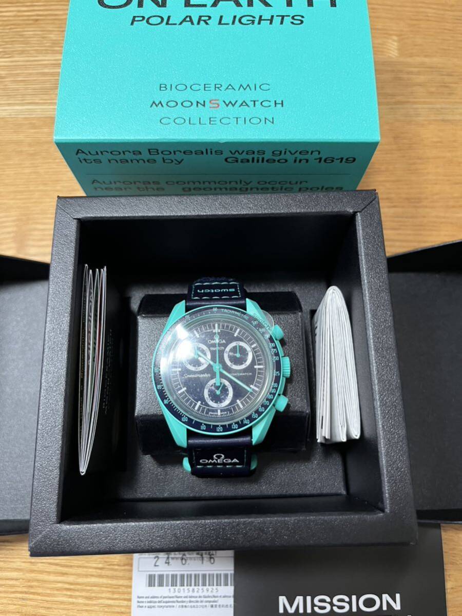 【未使用】オメガ×スウォッチ OMEGA SWATCH MISSION ON EARTH POLAR LIGHTS 新品未使用 スウォッチ原宿 ...