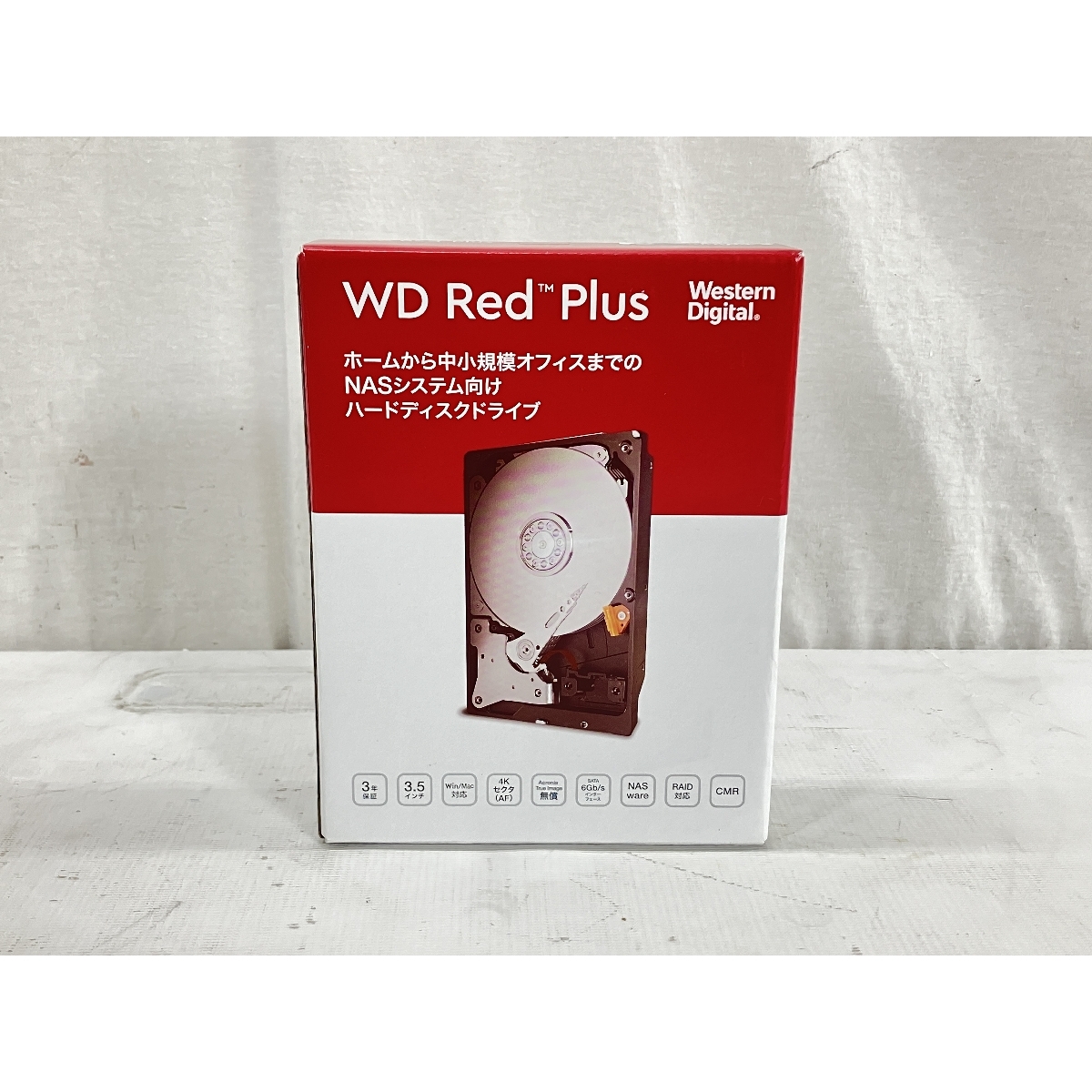 【未使用】Western Digital WD Red Plus WD101EFBX-EC 3.5インチ NASシステム向け ハードディスク ...