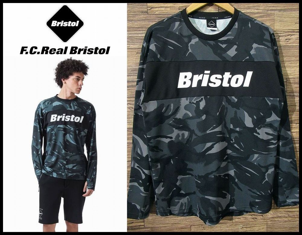 【目立った傷や汚れなし】送無 美品 FCRB F.C.Real Bristol エフシーレアルブリストル 22SS L/S TOP TOUR TEE メッシュジャージー トレーニング トップ ...