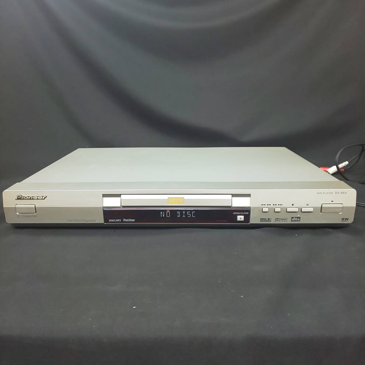 【目立った傷や汚れなし】 パイオニア Pioneer DVD PLAYER DV−464−S DVDプレーヤー リモコン付 映像出力確認済 即 ...
