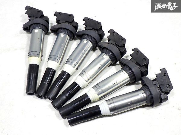 【やや傷や汚れあり】実動品！保証付 BMW純正 イグニッションコイル 6本 セット 8616153 E39 E60 E61 F10 F11 ...