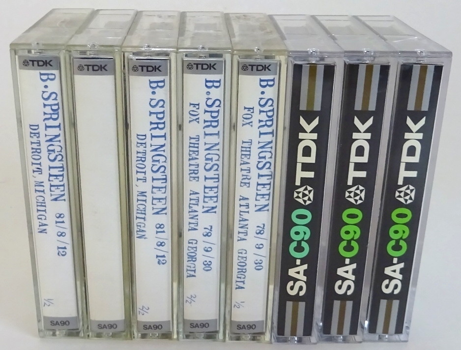 【傷や汚れあり】 代理出品の中古カセットテープその4 TDK SA 90min CrO2 (High) Position Compact Cassette Tapes 8pcs (M1980 ...