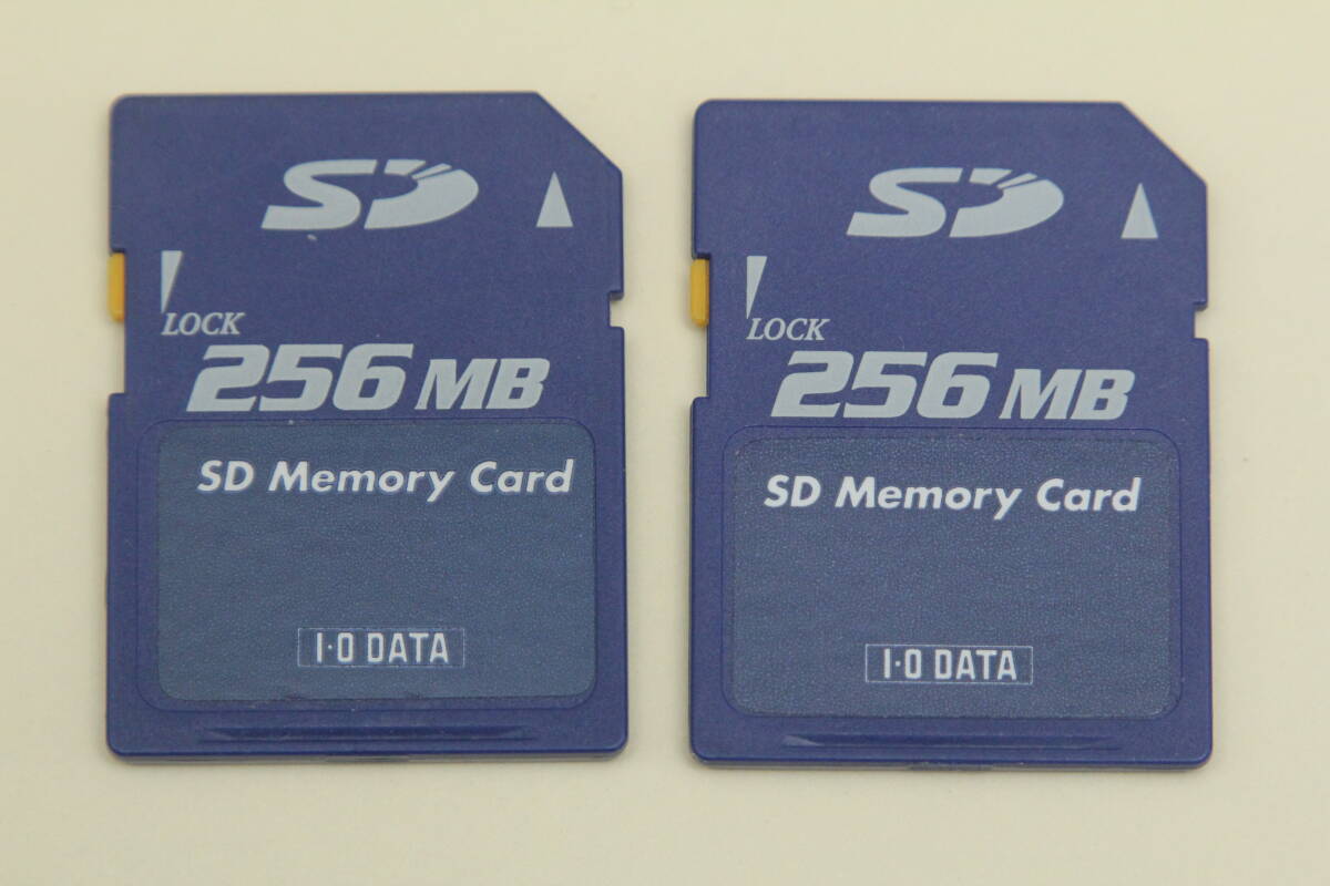 【傷や汚れあり】256MB SDカード I O DATA 2枚セット の落札情報詳細 - Yahoo!オークション落札価格検索 オークフリー