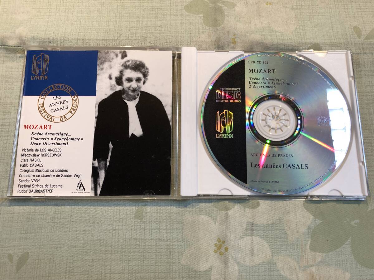 【やや傷や汚れあり】仏盤LYRINX/LYR CD 102☆プラド音楽祭アーカイブス/モーツァルト:ピアノ協奏曲第9番,他☆ハスキル(ピアノ ...