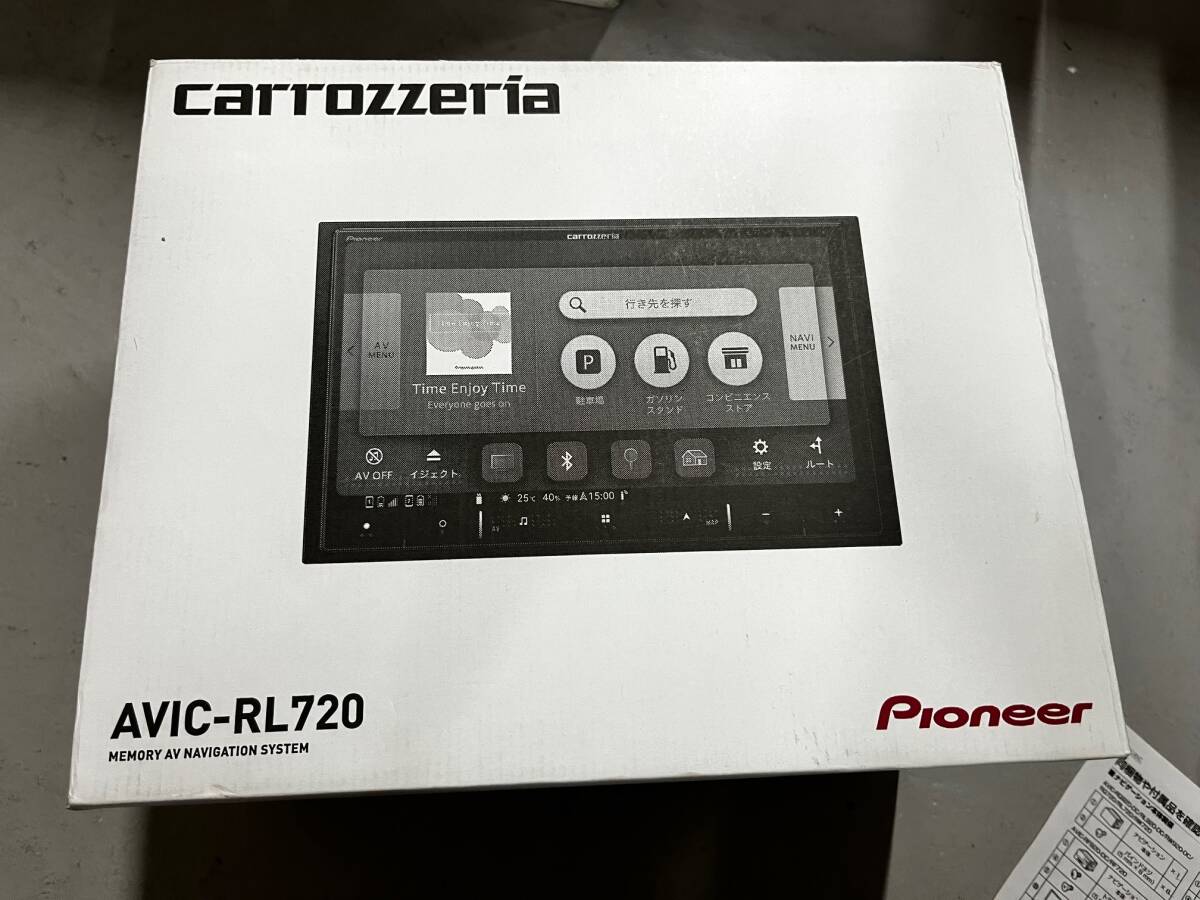 【未使用に近い】Pioneer パイオニア カーナビ AVIC-RL720 8インチ 楽ナビ フルセグ DVD CD Bluetooth SD USB HDMI HD画質 カロッツェリア ...