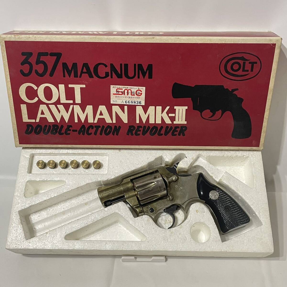 コクサイ 44マグナム カートリッジ 6発 S&W m29 リボルバー MAGNUM 弾 カート 国際 未発火2発 発火済4発の落札情報詳細 ...