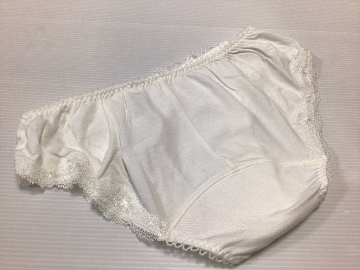 【未使用】[1円スタート] W079／新品／Risa Magli リサマリ レース単品サニタリーショーツ／L／ホワイト／N05-79676 ...